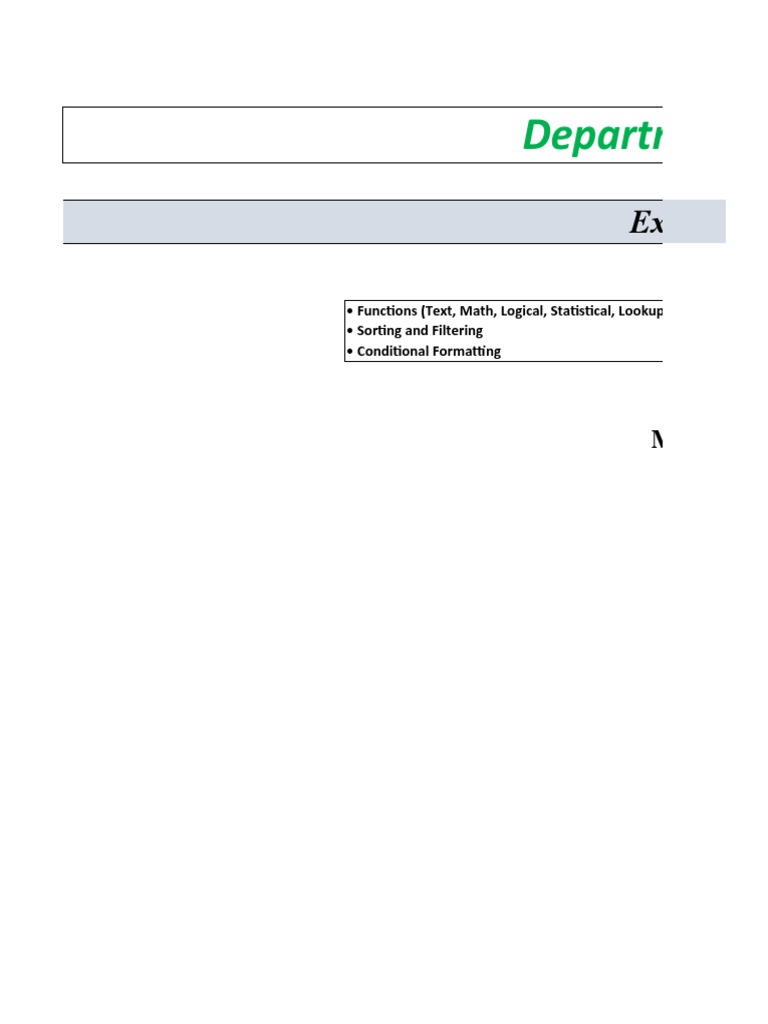 FIN16 Excel 1 | PDF | Microsoft Excel | Computing