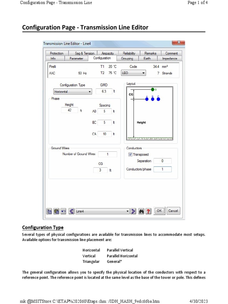 Chọn đường dây trên etap | PDF | Transmission Line | Electric Power Transmission