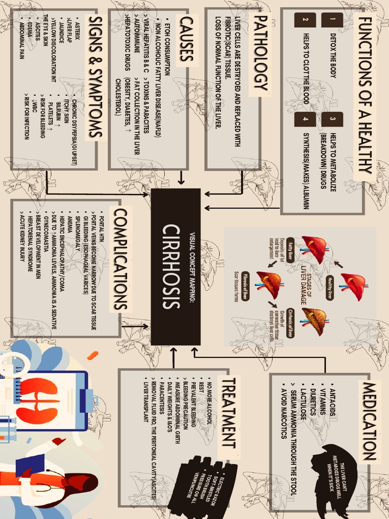 Visual Concept Mapping | PDF | Cirrhosis | Liver