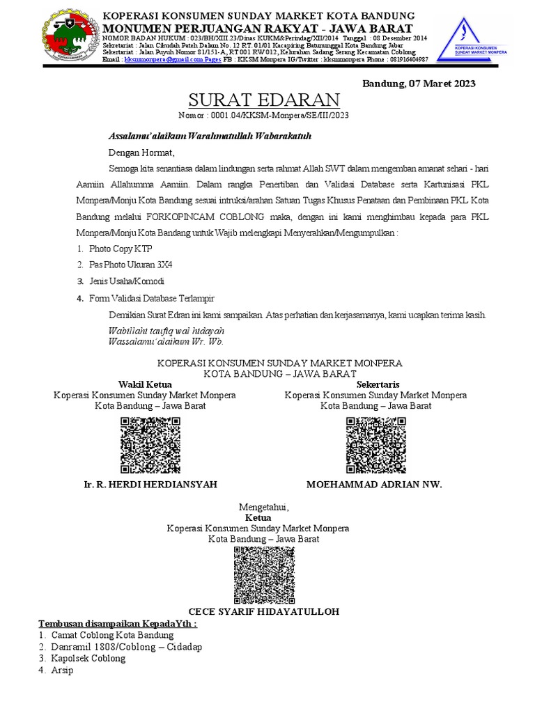 Surat Edaran | PDF