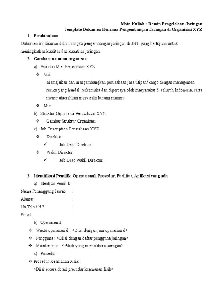 Template Dokumen Desain | PDF
