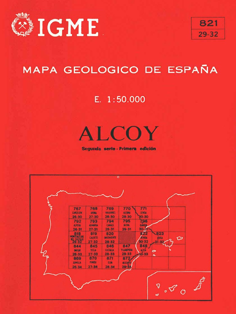 Mapa Geológico de Alcoy: Estratigrafía y Unidades | PDF | Cretáceo ...