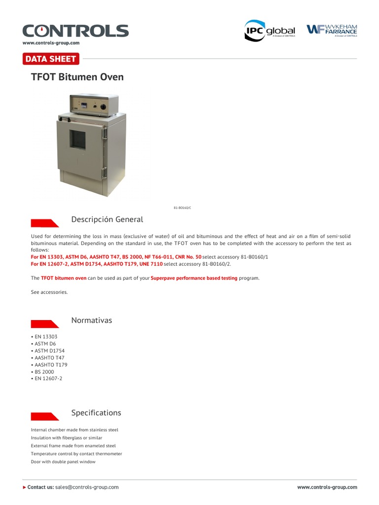 TFOT Bitumen Oven | PDF