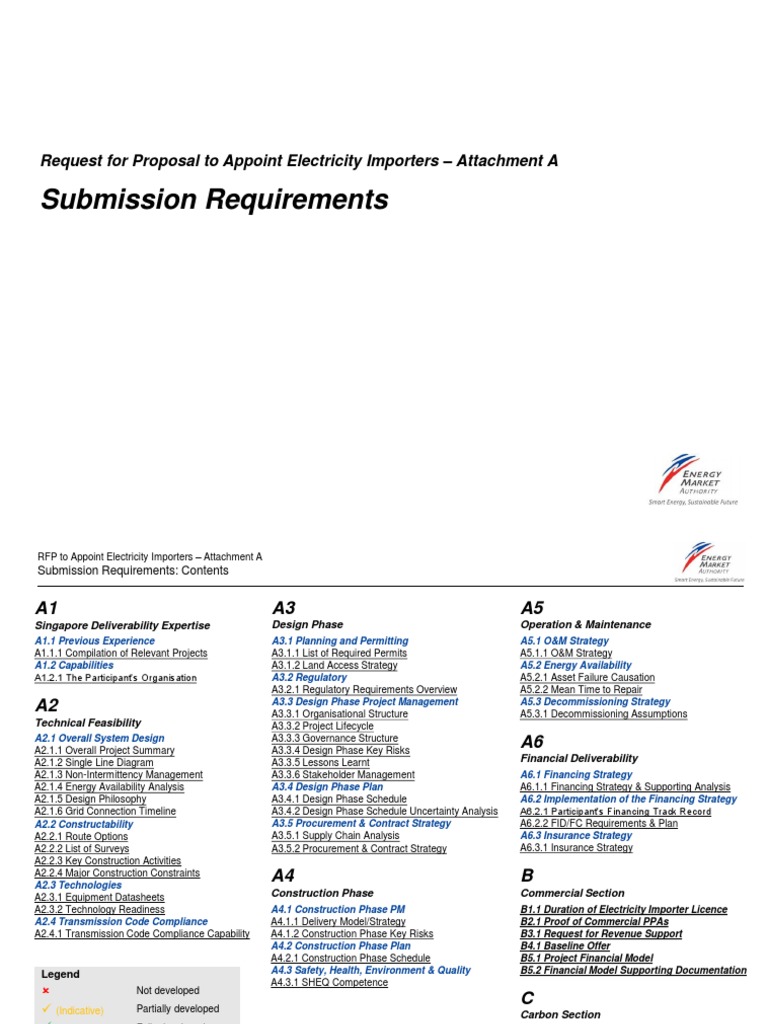 Rfp Attachment A Submission Requirements Pdf Project Management