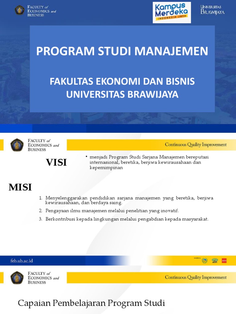 Kurikulum Program Studi Manajemen | PDF