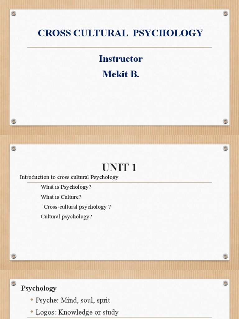 Chapter 1 & 2 PPT Cross | Download Free PDF | Psychology | Knowledge