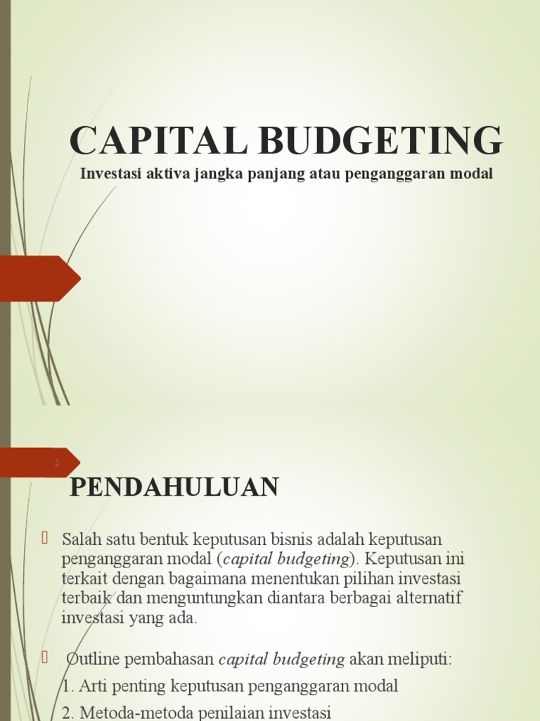 Capital Budgeting | PDF
