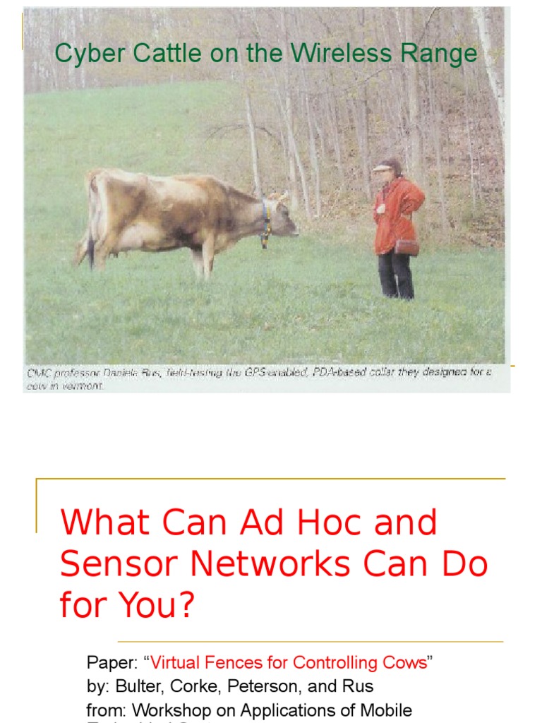 Cyber Cattle On The Wireless Range | PDF | Technology & Engineering