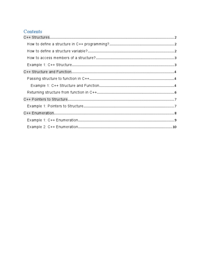 Structures And Enumeration 1 Pdf Pointer Computer Programming Computer Engineering