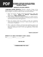 CAC Form 7: First Directors' Details | PDF | Email | Government Information