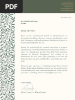 Cover Letter - Agoda | PDF