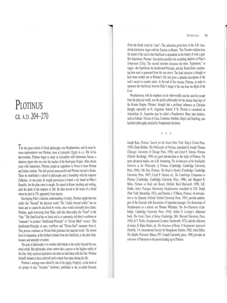 Plotinus | PDF