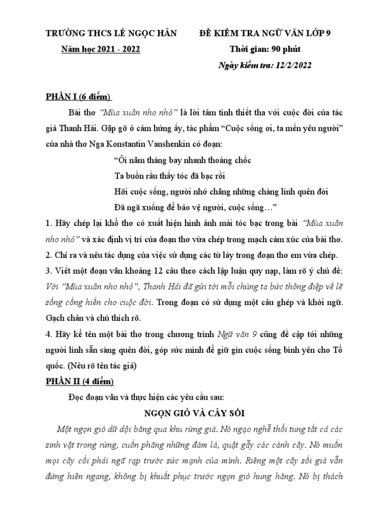 Mùa Xuân V T Khó 22 | PDF