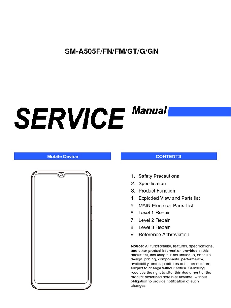 Service Manual | PDF | Equipment | Manufactured Goods