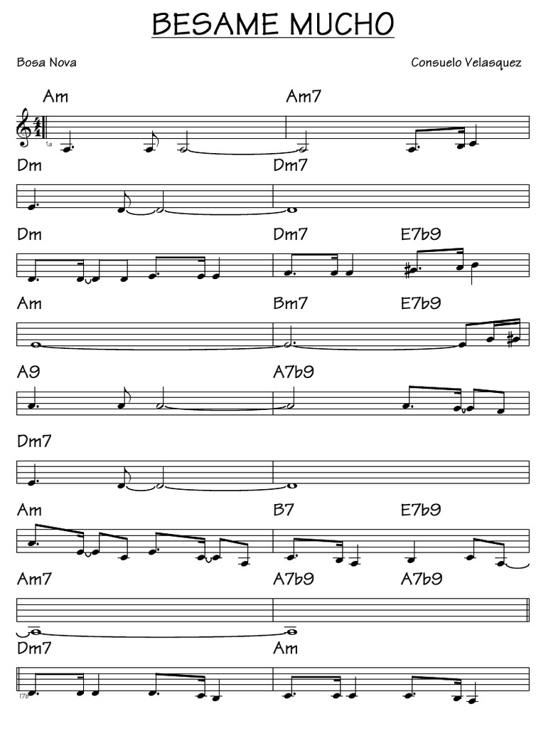 BESAME MUCHO Lead Sheet | PDF