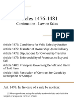SALES: Chapter 1 Article 1458. by The Contract of Sale One of The Kinds ...