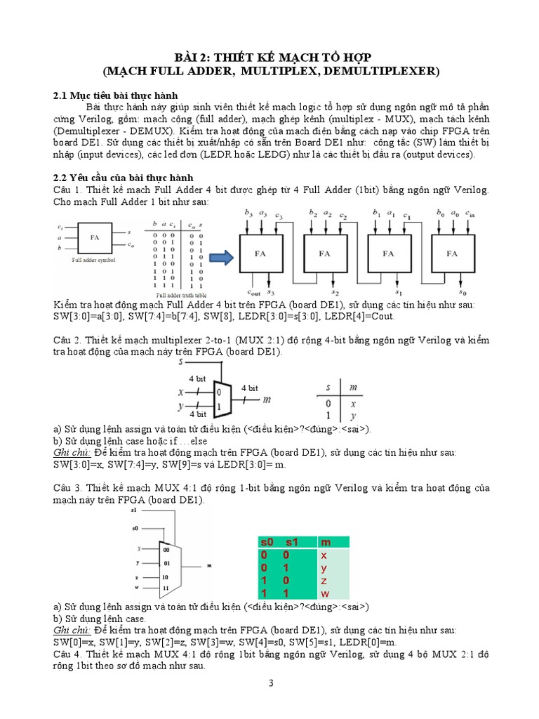 Thuc Hanh - Thiet - Ke - VI - Mach - Bai2 | PDF