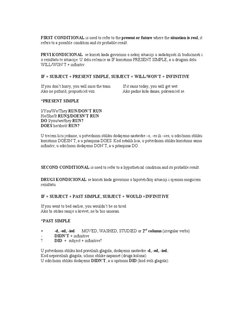 II Conditionals 012 | PDF