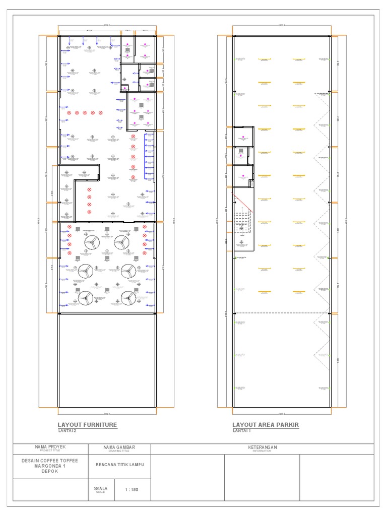 02.Margonda 1 Relokasi - Rencana Titik Lampu | PDF | Manufacturing ...