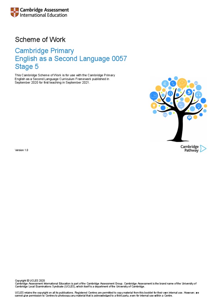 0057 Primary E2L Stage 5 Scheme of Work - tcm142-595035 | PDF | Second ...