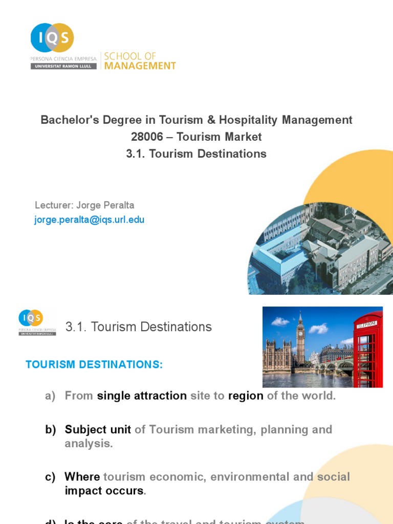 3.1. Tourism Destinations | PDF | Tourism | Marketing
