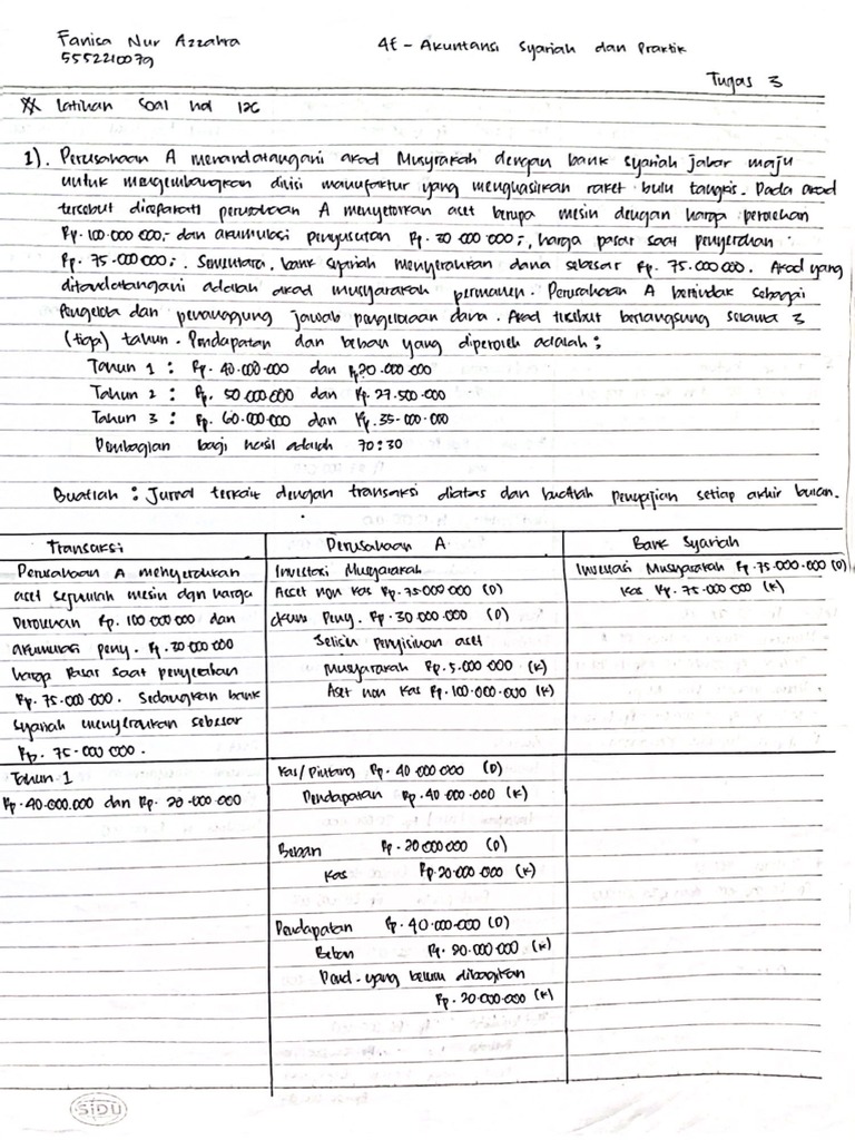 Fanisa Nur Azzahra - 5552210079 - Tugas 3 AK | PDF