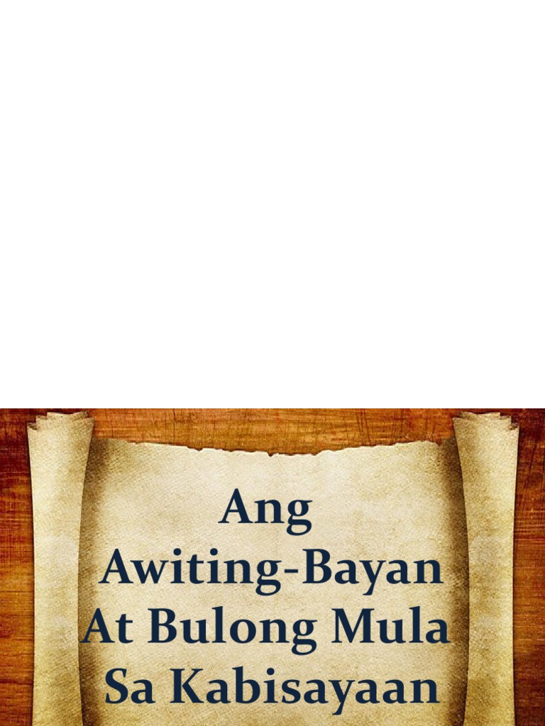 Awiting Bayan | PDF