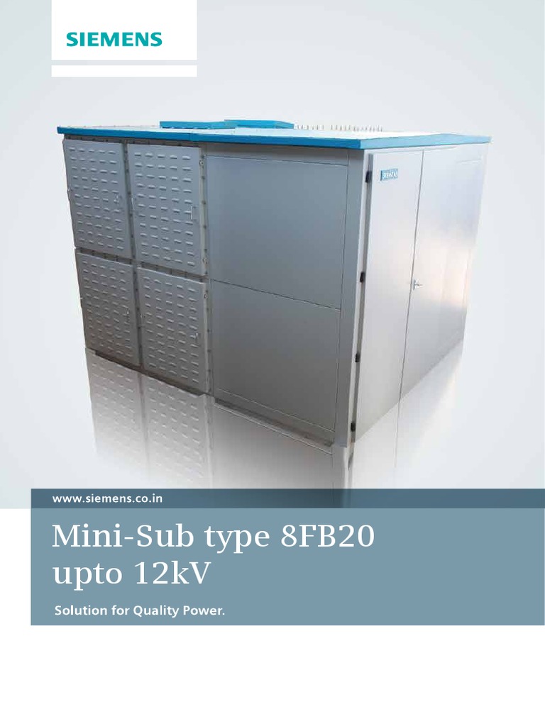 Mini-Sub 8FB20 12KV CSS | PDF | Transformer | Electric Power Distribution