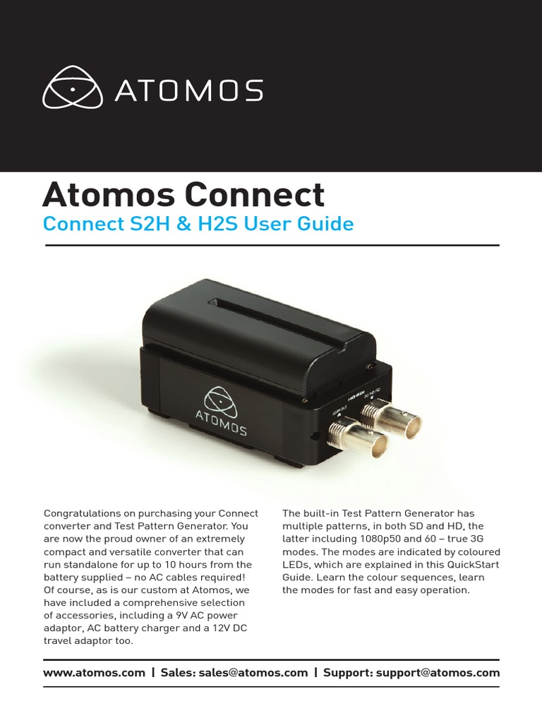 Atomos Connect Manual DIGI | PDF | Video | Electronic Engineering