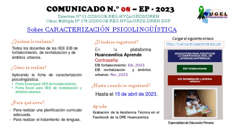 Comunicado 08 Ep 2023 - Carac - Psicolingüística | PDF