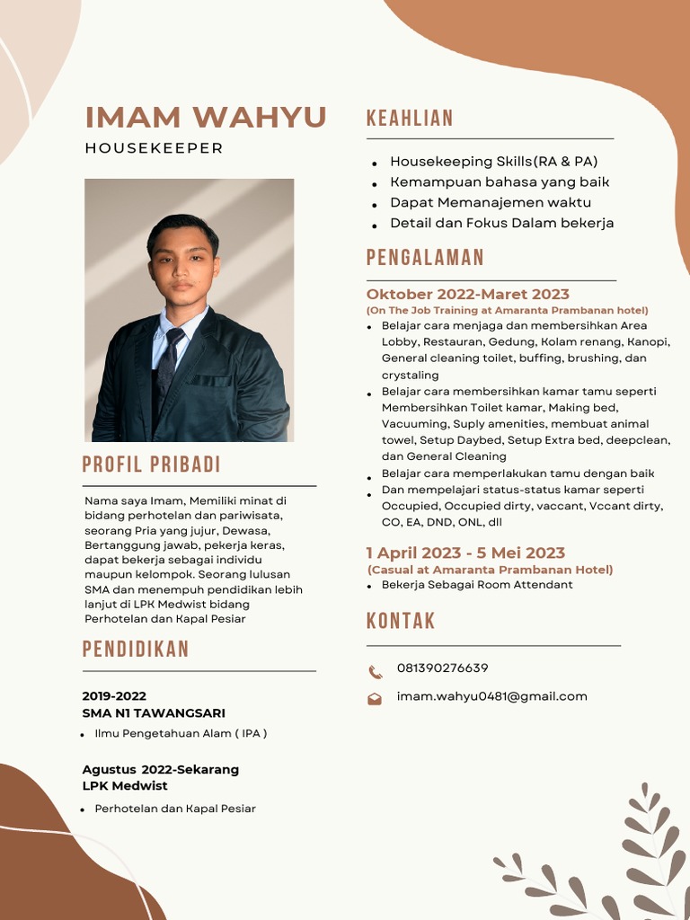 Imam Wahyu - CV | PDF