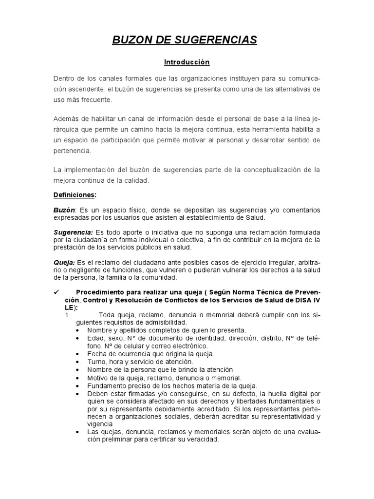 Buzon de Sugerencias Samu | PDF | Papel