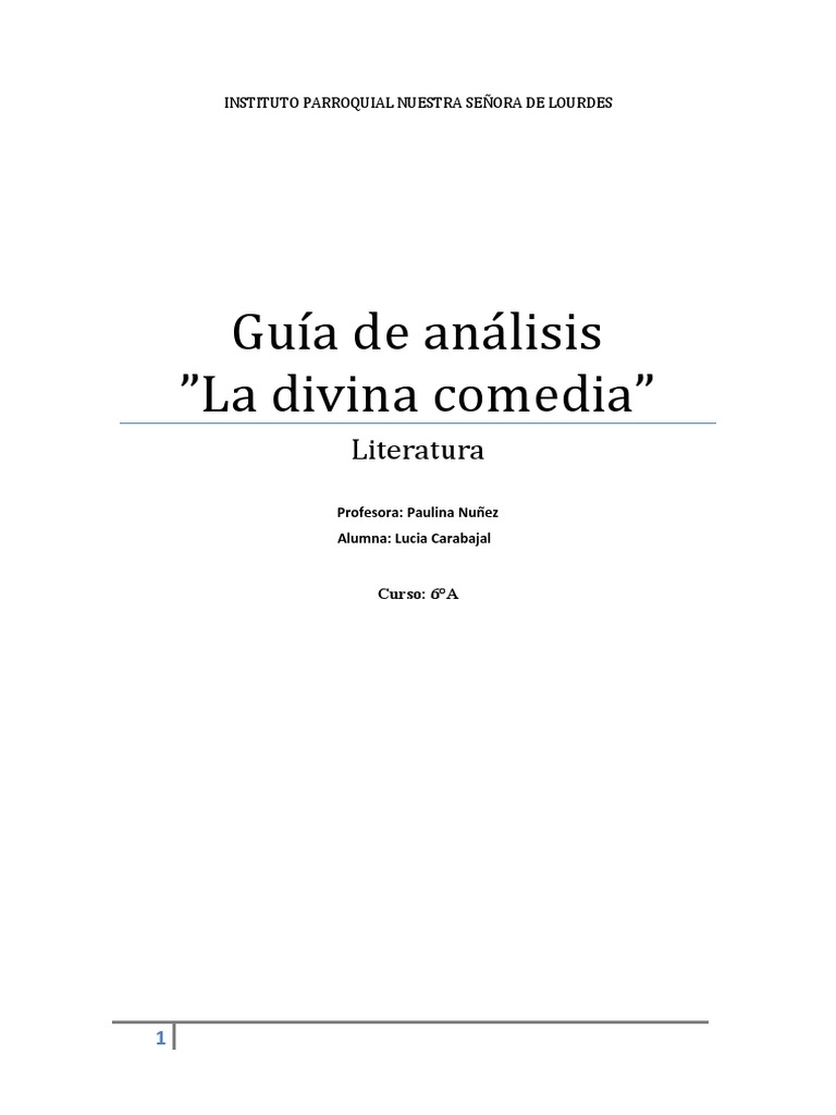 Pecados capitales en La Divina Comedia | PDF | Divina Comedia | Siete ...