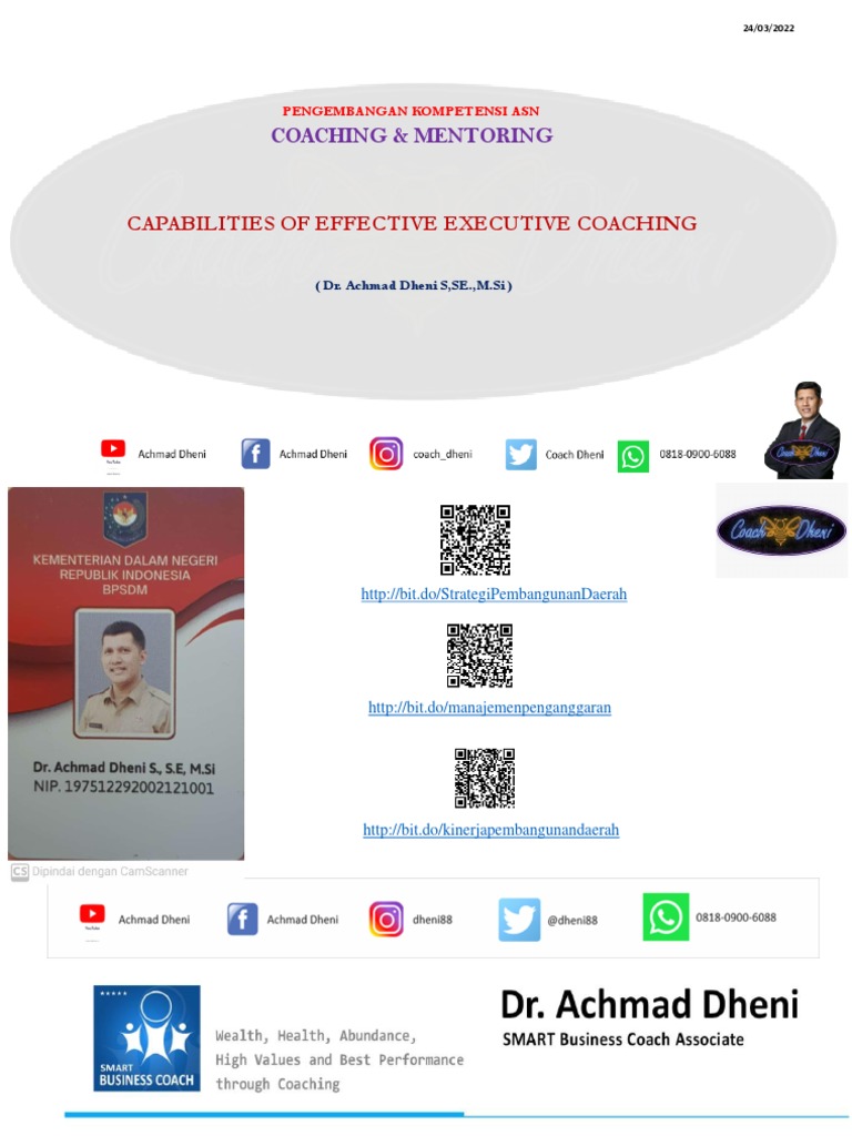 Capabilities of Effective Executive Coaching | PDF