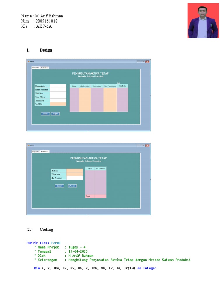 M Arif Rahman - Tugas 4 - Pemograman Akuntansi | PDF | Computer Programming | Software Engineering