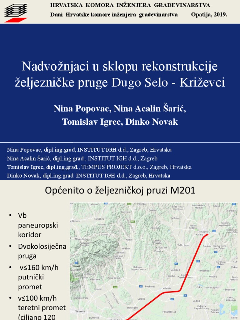 12.5. Nadvožnjaci U Sklopu Rekonstrukcije Željezničke Pruge Dugo Selo - Križevci | PDF