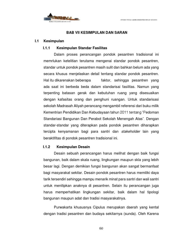 Bab Vii Laporan Ta | PDF