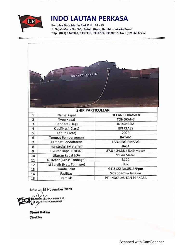 Ship Particular - 3 | PDF