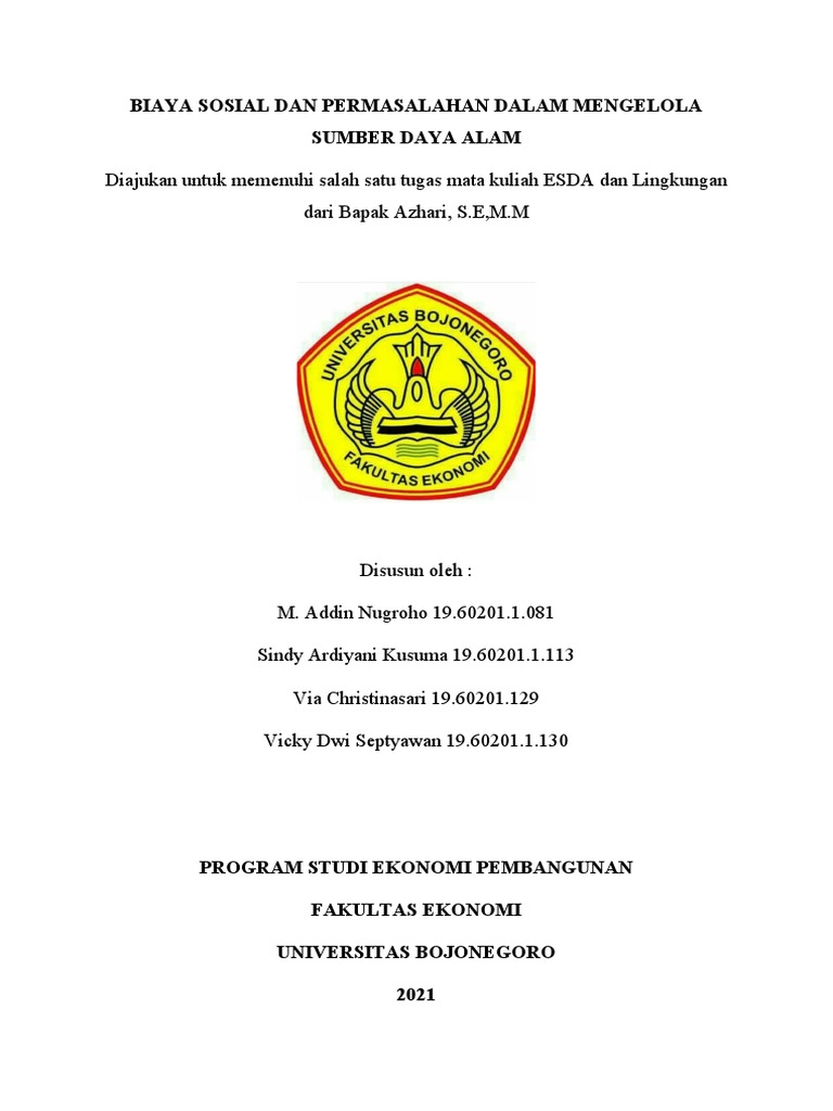 Makalah Esda Dan Lingkungan | PDF