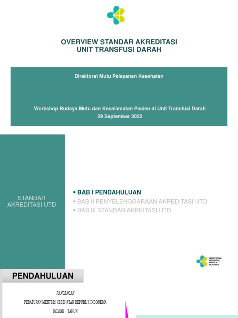 Overview Standar Akreditasi Utd 29 Sept 2022 Bekasi | PDF