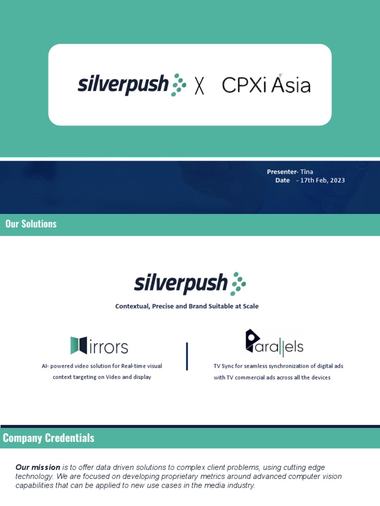 CPXi X Silverpush | PDF | Advertising | Brand