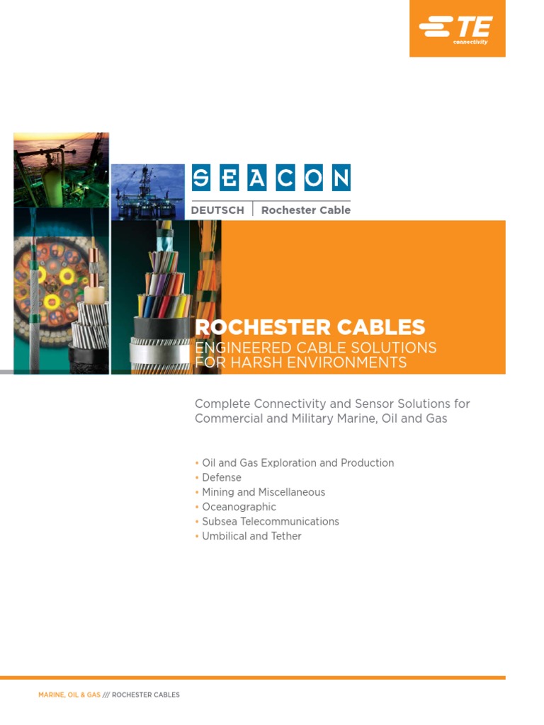 Rugged Marine, Oil & Gas Cable Solutions | PDF | Optical Fiber | Coaxial Cable