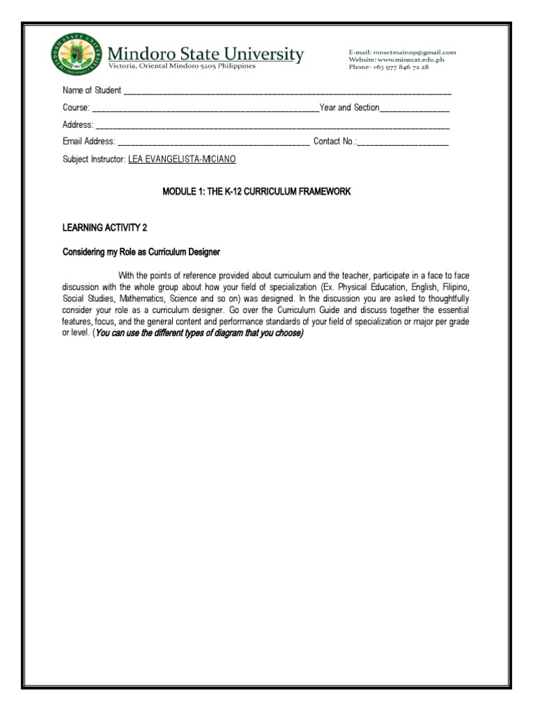 Mod 1 Educ 323 TTL 2 | PDF