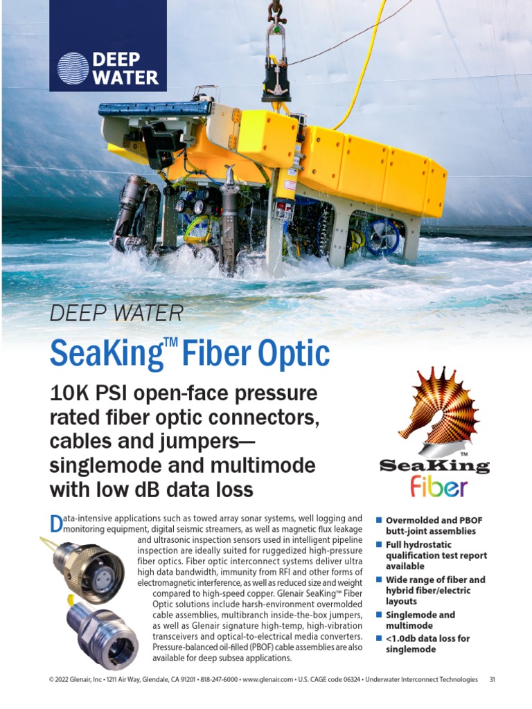 SeaKing Fiber CORE Document | PDF | Optical Fiber | Electrical Connector