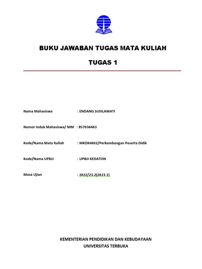 Jawaban TMK 1 PPD | PDF