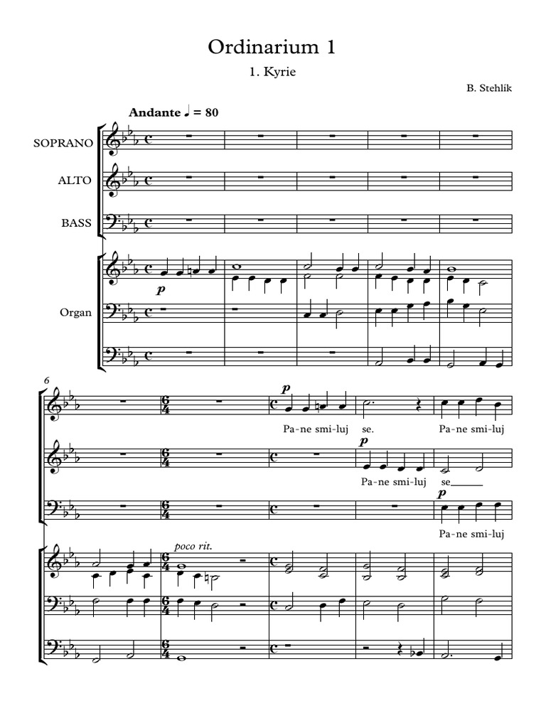 Bohumír Stehlík - Ordinarium | PDF