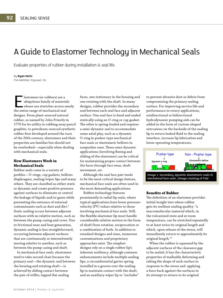 Elastomer Tech - FSA | PDF | Polymers | Cross Link