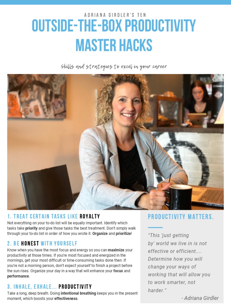 Productivity Master Hacks | PDF | Time Management | Professional Skills
