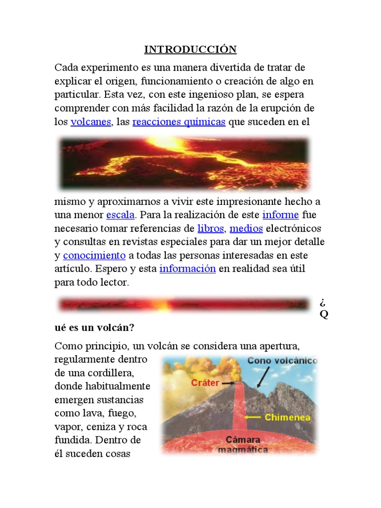 Proyecto de Ciencias Volcan | PDF | Volcán | Tipos de erupciones volcánicas