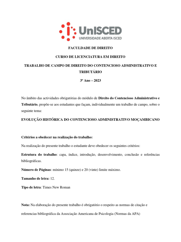 Trab. de Campo CAT 2023 | PDF